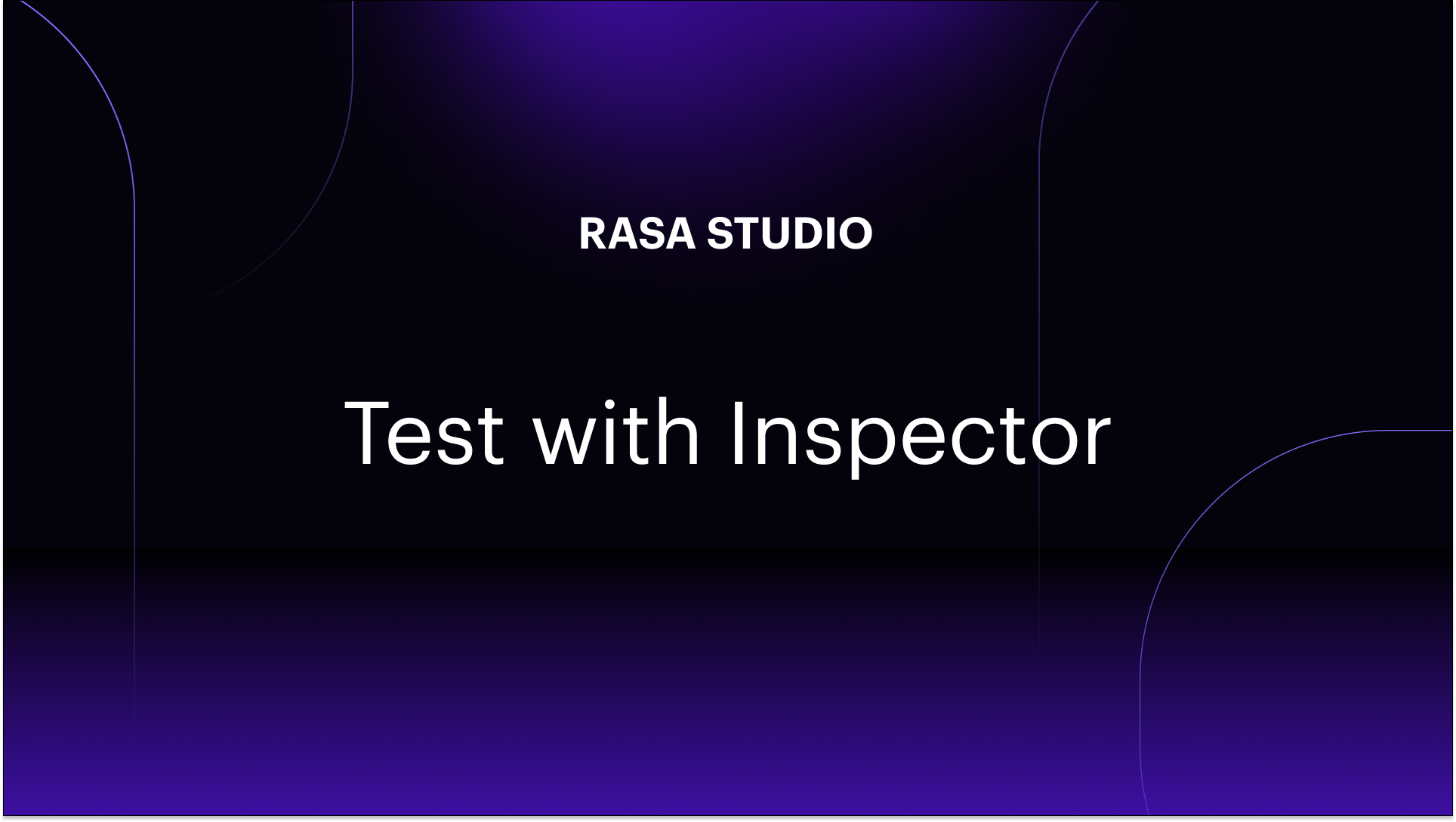 Studio Tutorial | Rasa